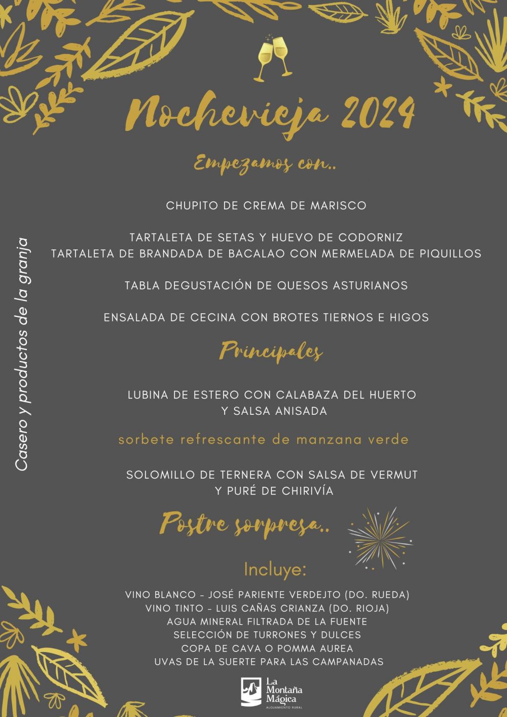 Cena y alojamiento fin de año | Castellontours.com